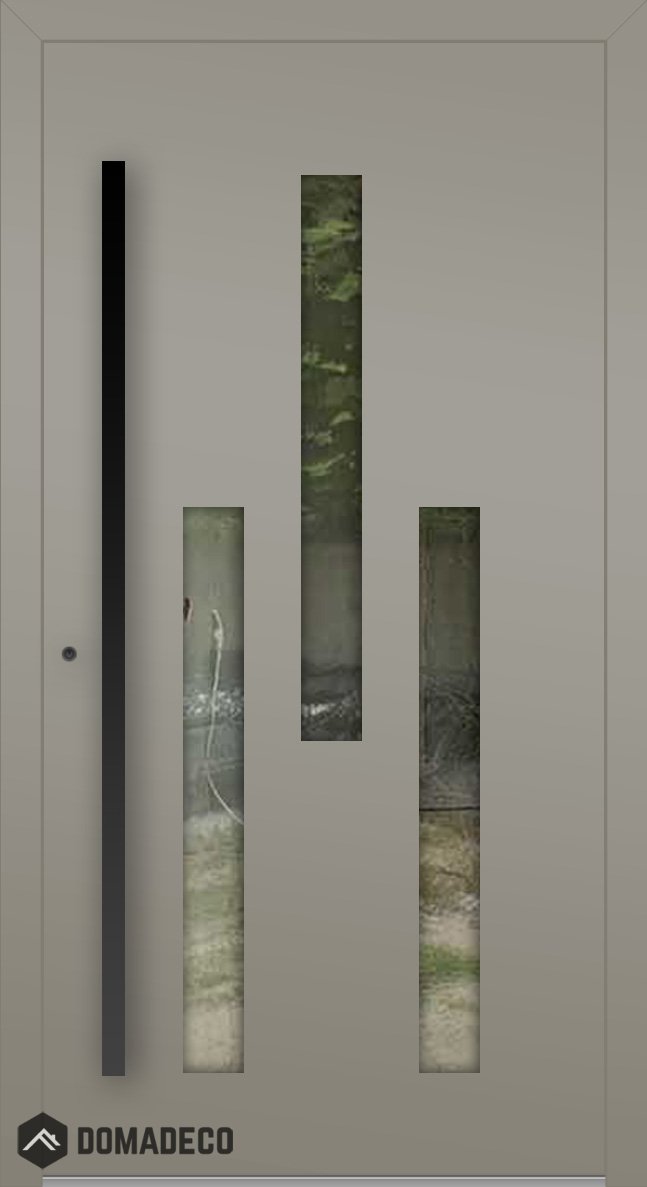 LIM TURMA - modern aluminium front door Domadeco