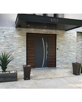 Fargo 40 double - french stainless steel large front door Domadeco