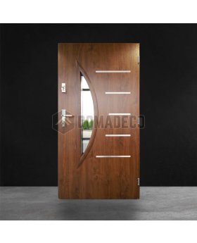 Sta Taurus - high security steel front door with glass Domadeco