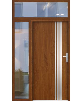 Sta Taurus - high security steel front door with glass Domadeco