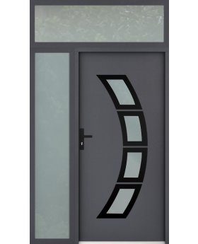 Sta Taurus - high security steel front door with glass Domadeco