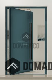 PIVOT Hawk-t - solid aluminium pivot front door Domadeco