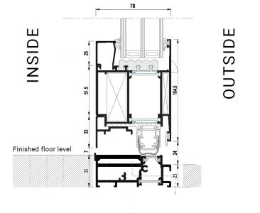 PIVOT Aluminium Front Reynaers Doors | Domadeco